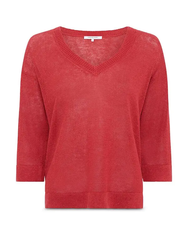 Gerard Darel Lylou Top 100% Linen - Red