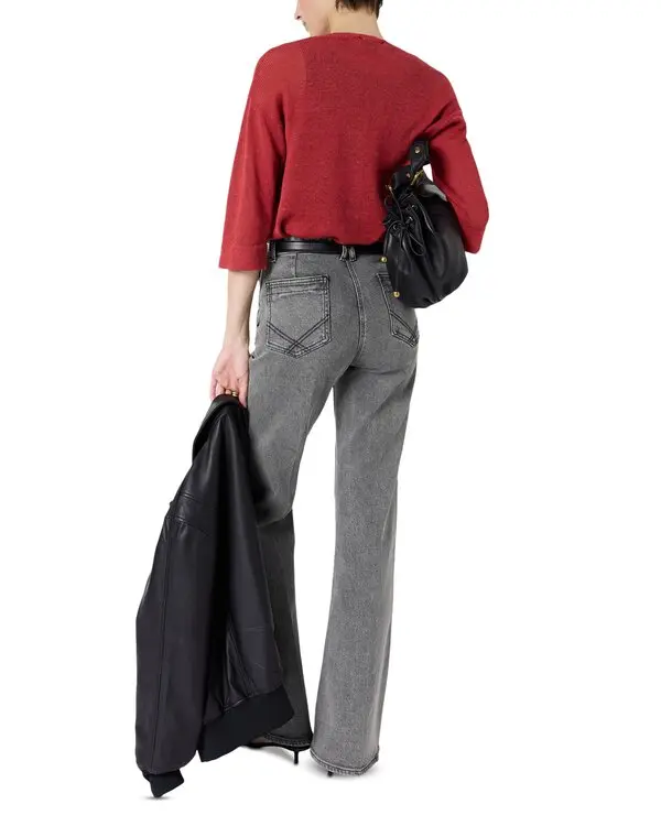 Gerard Darel Lylou Linen Top - Red