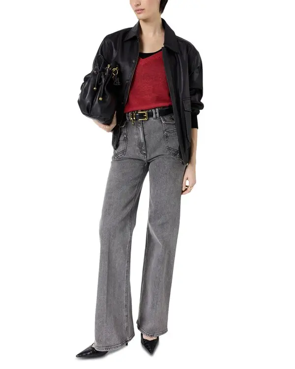 Gerard Darel Lylou Linen Top - Red