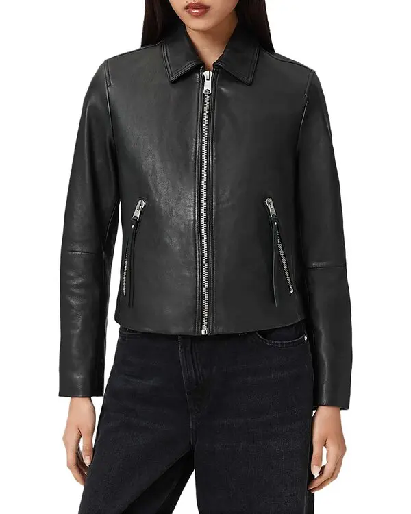 ALLSAINTS Danbury Nappa Leather Biker Jacket