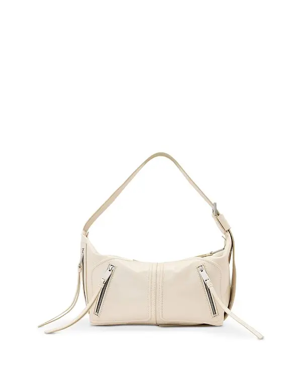 ALLSAINTS Jean Rey Medium Leather Shoulder Bag - Gypsum White