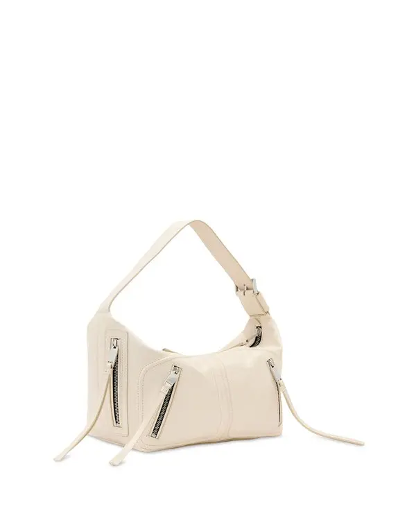 ALLSAINTS Jean Rey Medium Leather Shoulder Bag - Gypsum White