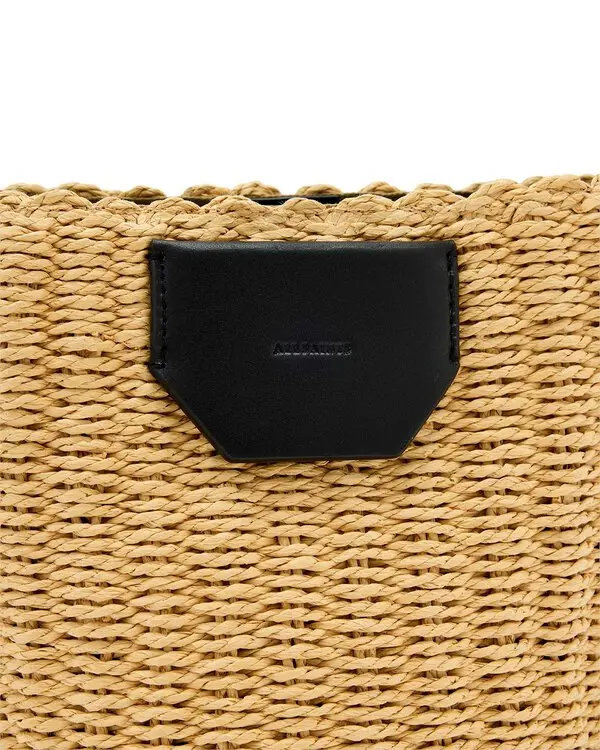 ALLSAINTS Alba Small Paper Straw Crossbody Bag