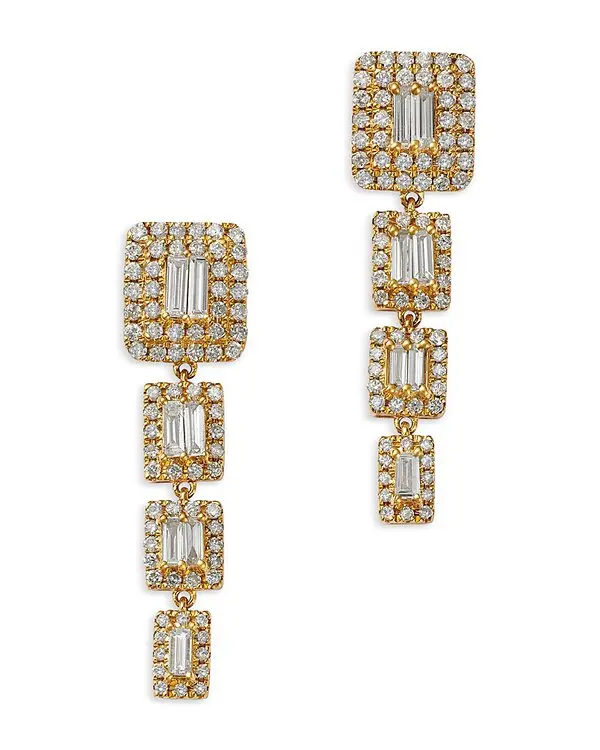 Bloomingdale'S Diamond Drop Earrings In 14k Yellow - Gold