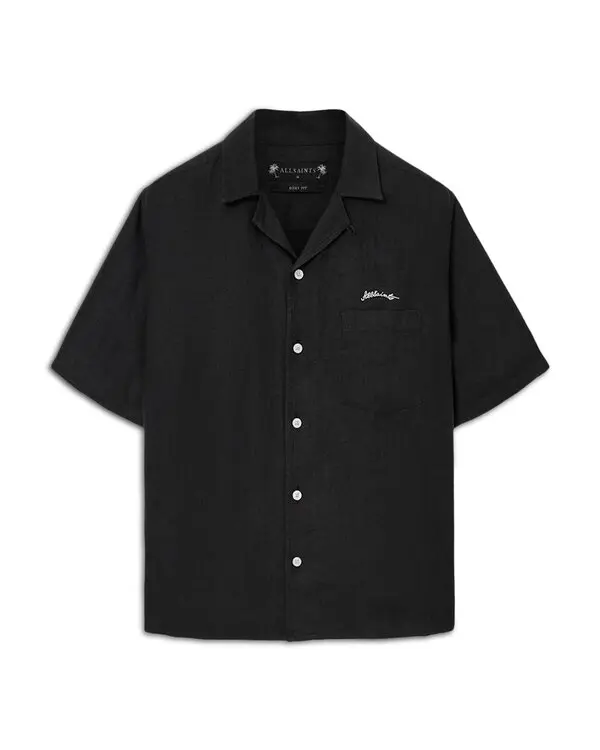 ALLSAINTS Wilder Boxy Fit Short Sleeve Shirt