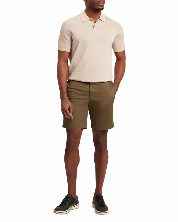 Ted Baker London Otiso Ribbed Raglan Sleeve Polo - Taupe
