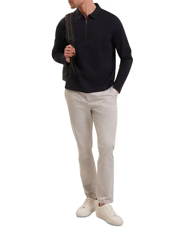 Ted Baker London Wyther Mixed Texture Half Zip Shirt