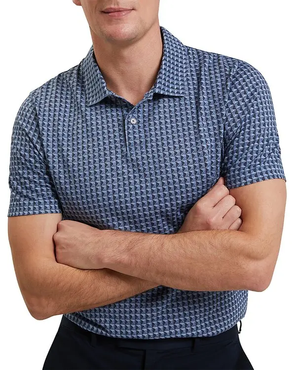 Ted Baker London Zumurud Short Sleeve Painted Geo Polo