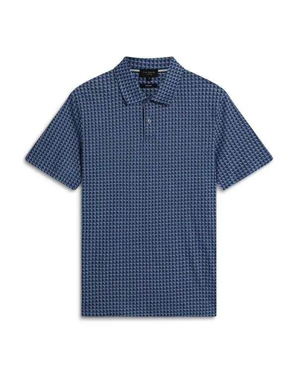 Ted Baker London Zumurud Short Sleeve Painted Geo Polo