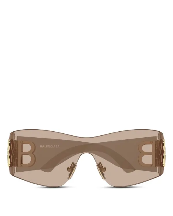 Balenciaga Mask Sunglasses 99mm - Brown