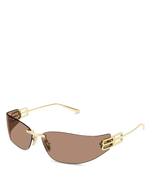 Balenciaga Cat Eye Sunglasses, 76mm - Gold