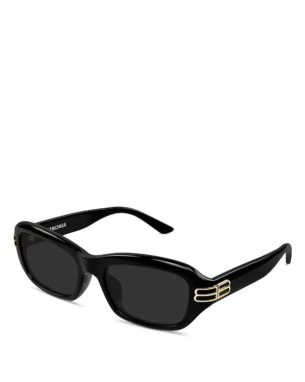 Balenciaga Squared Sunglasses, 55mm - Black