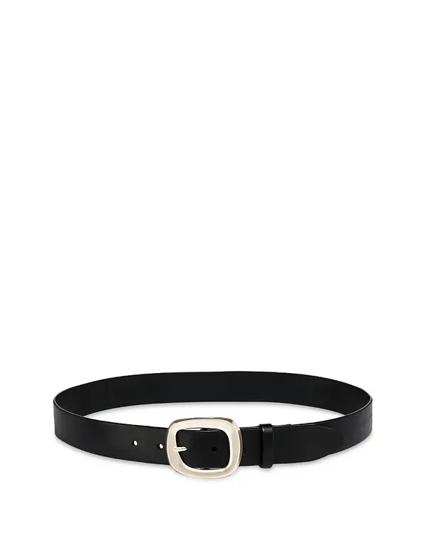 Rag & Bone Thea Leather Belt - Black