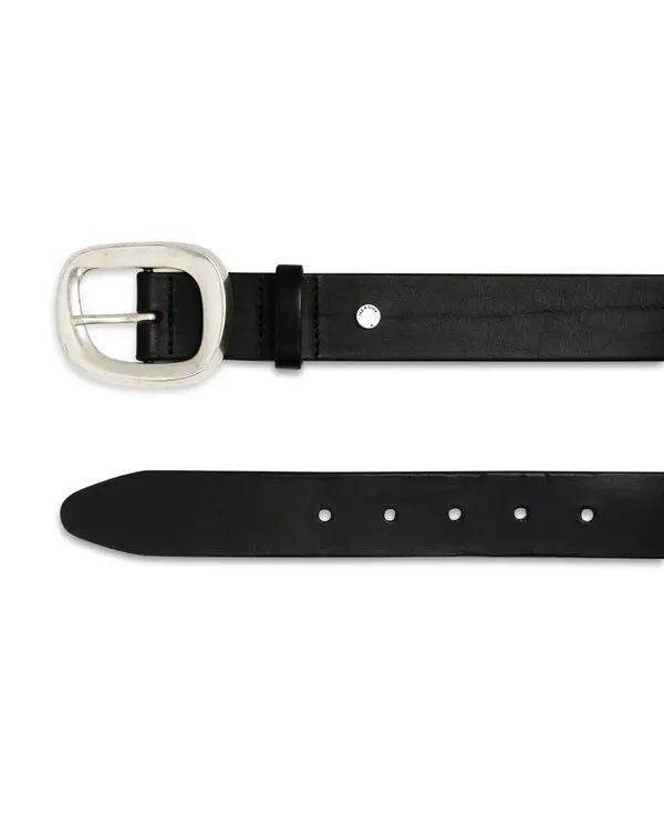 Rag & Bone Thea Leather Belt - Black
