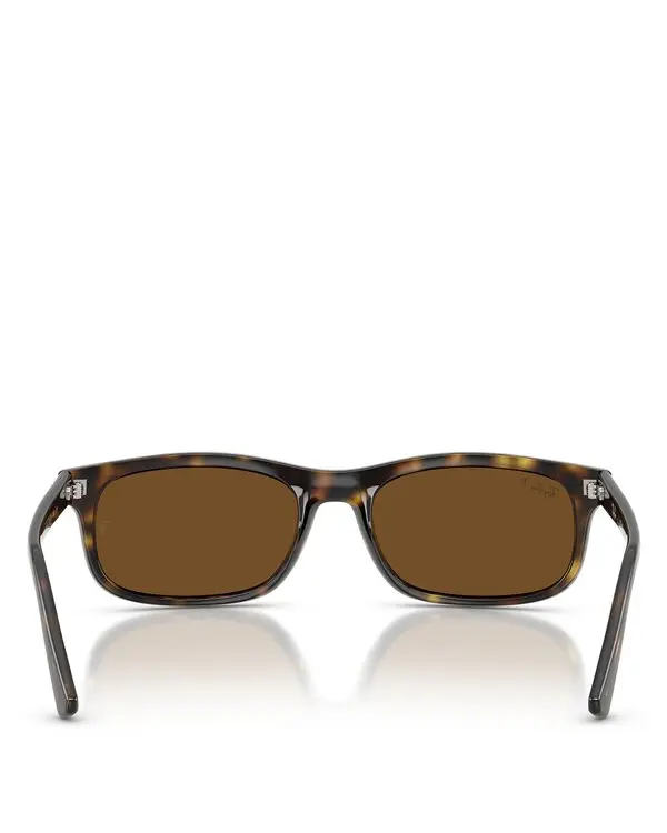 Ray-ban Rectangular Sunglasses, 57mm - Havana/polarized Brown