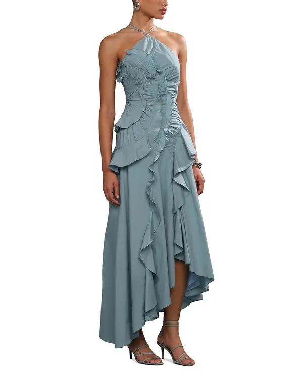 AMUR Ottavia Ruffled Dress - Cumulus