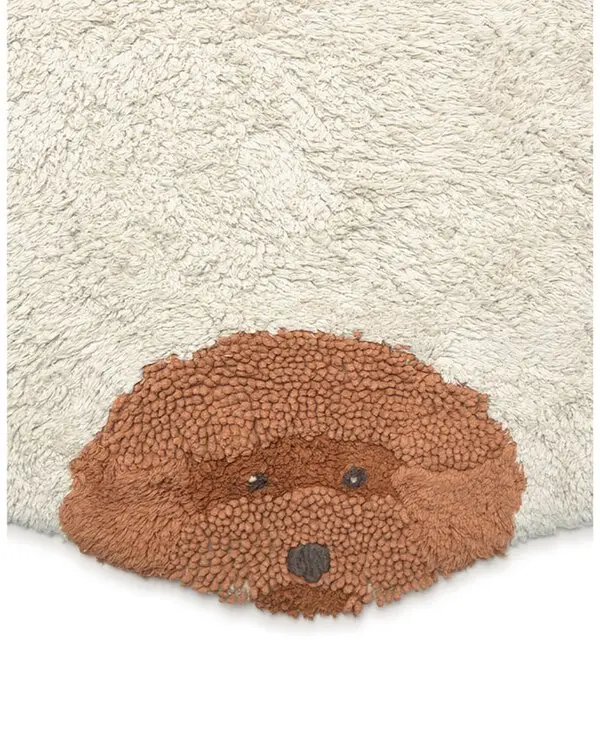 LORENA CANALS Wouf Wouf Washable Rug Dogs 4'7x4'7 Round Area Rug