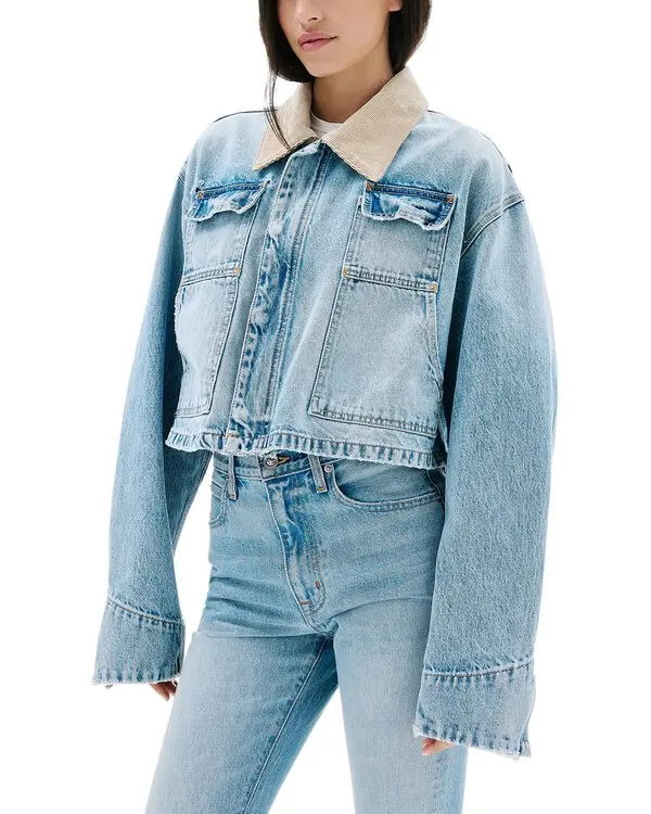 SLVRLAKE Cropped Worker Jean Jacket