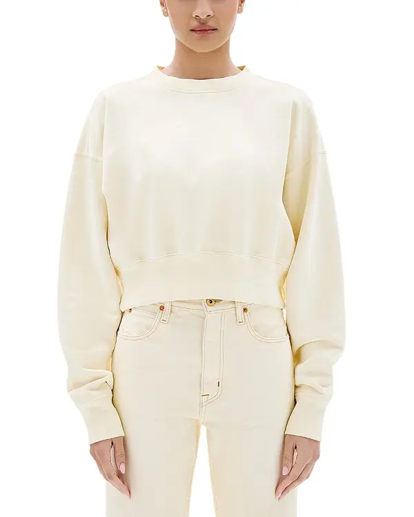 SLVRLAKE Crop Crewneck Sweatshirt - Paradise