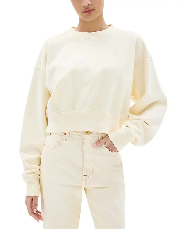 SLVRLAKE Crop Crewneck Sweatshirt - Paradise