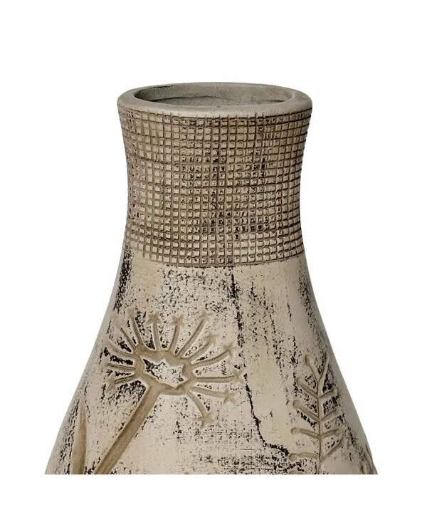 TOV FURNITURE Earthenware Floral Pattern Vase