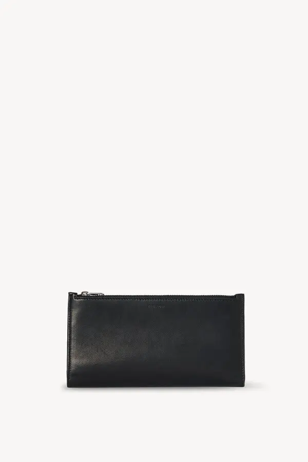 THE ROW Multi Zipped Wallet - Black