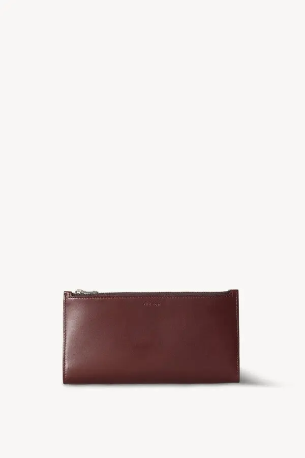 THE ROW Multi Zipped Wallet - Burgundy