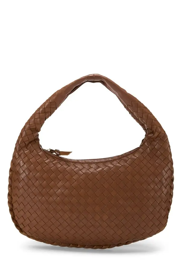 Bottega Veneta Intrecciato Veneta Hobo Bag - Brown