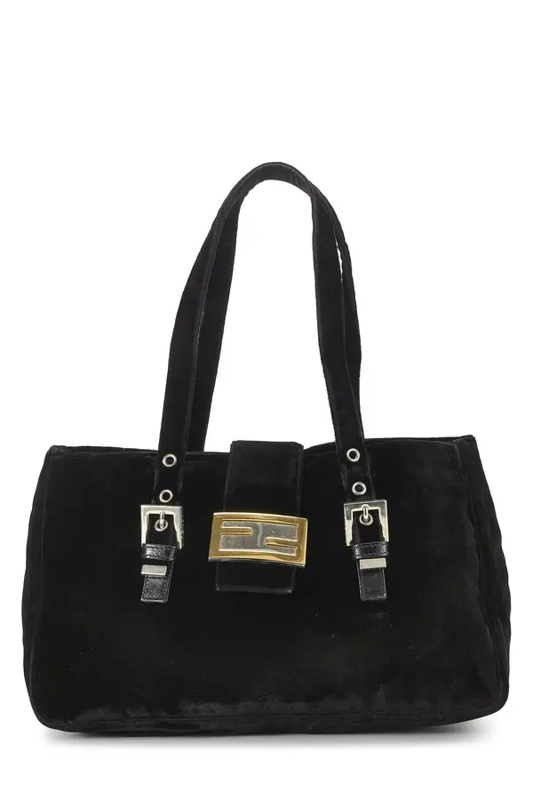 Fendi Velour Shoulder Bag