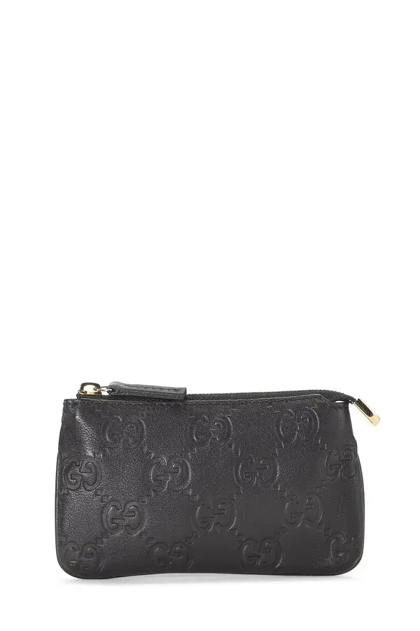 Gucci Ssima Key Case - Black
