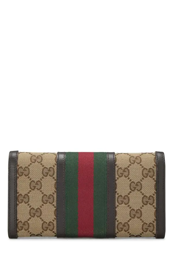 Gucci Original Gg Canvas Web Wallet