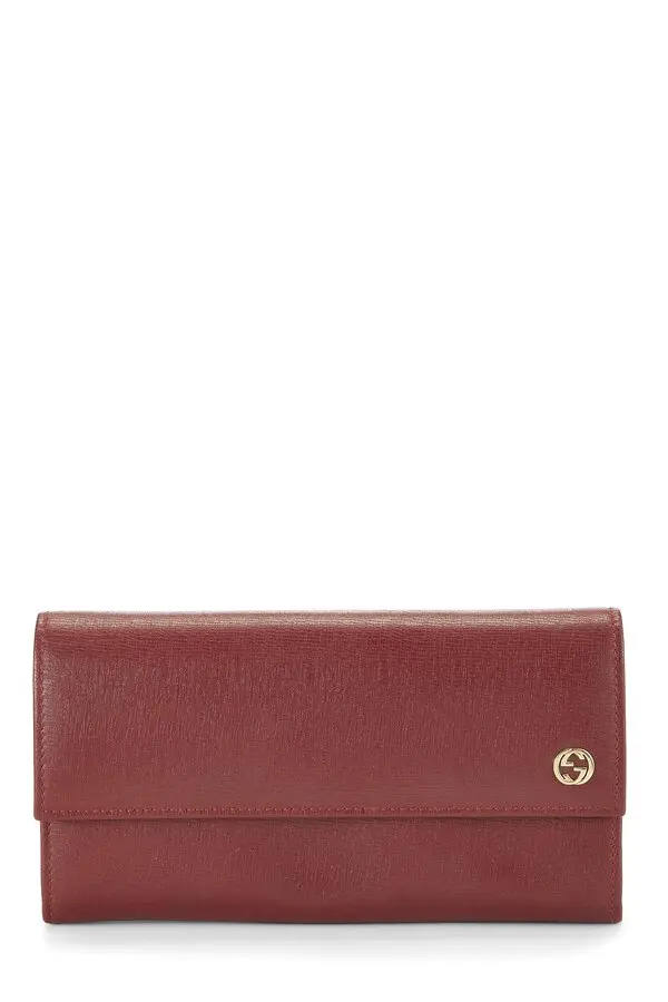 Gucci Interlocking Continental Wallet - Red