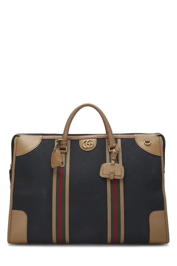 Gucci Gg Web Carry-on Duffle
