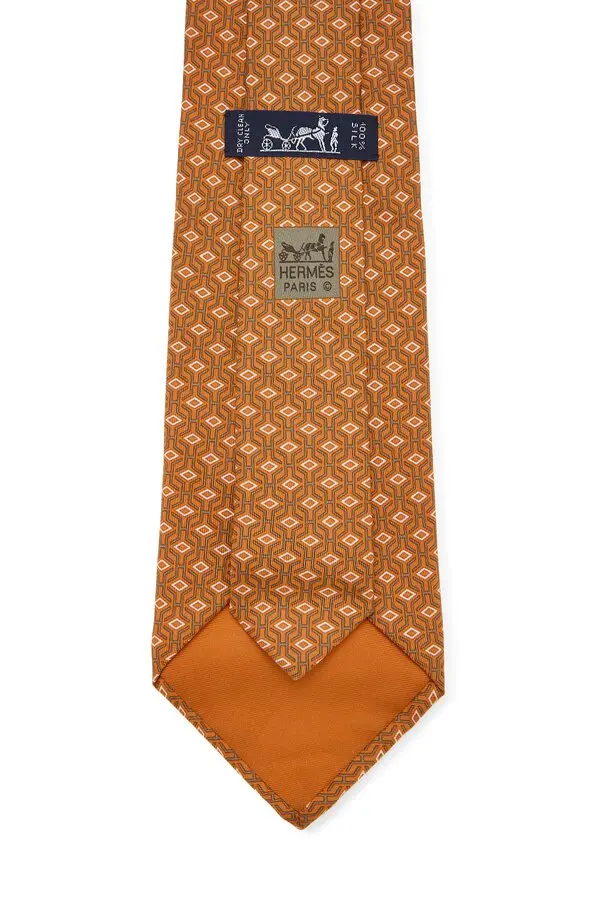 Hermès Silk Neck Tie - Orange