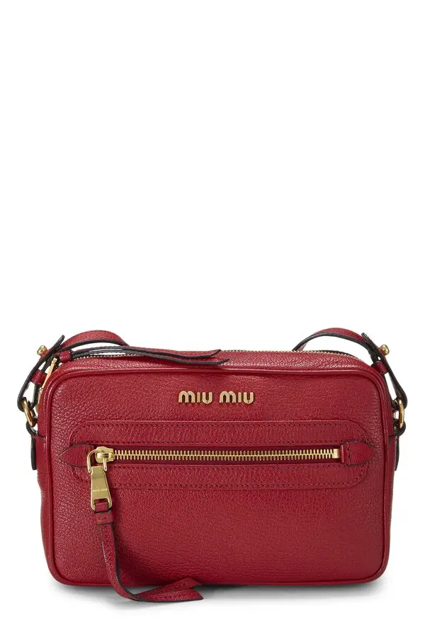 Miu Miu Grained Leather Camera Bag