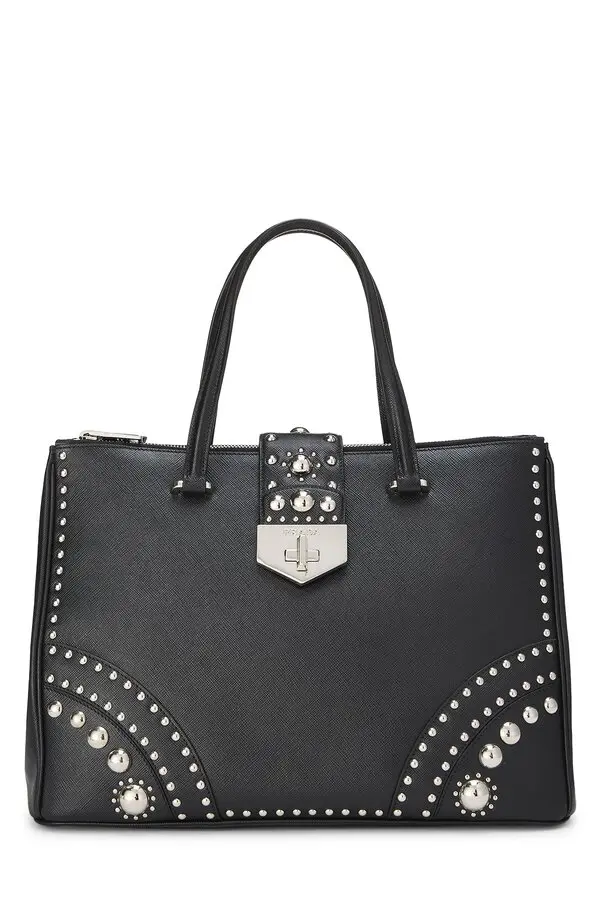 Prada Studded Saffiano Tote