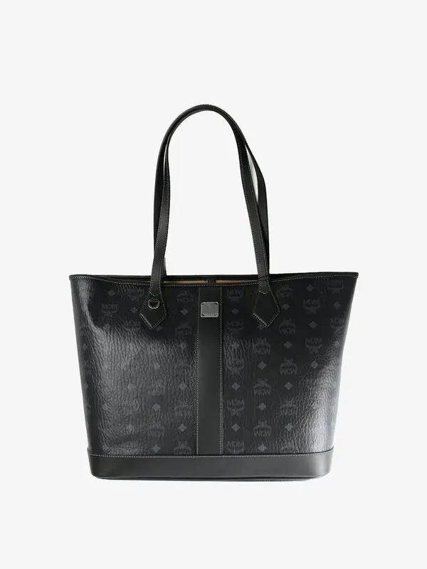 Mcm Liz Vi Medium Shopper Tote - Black