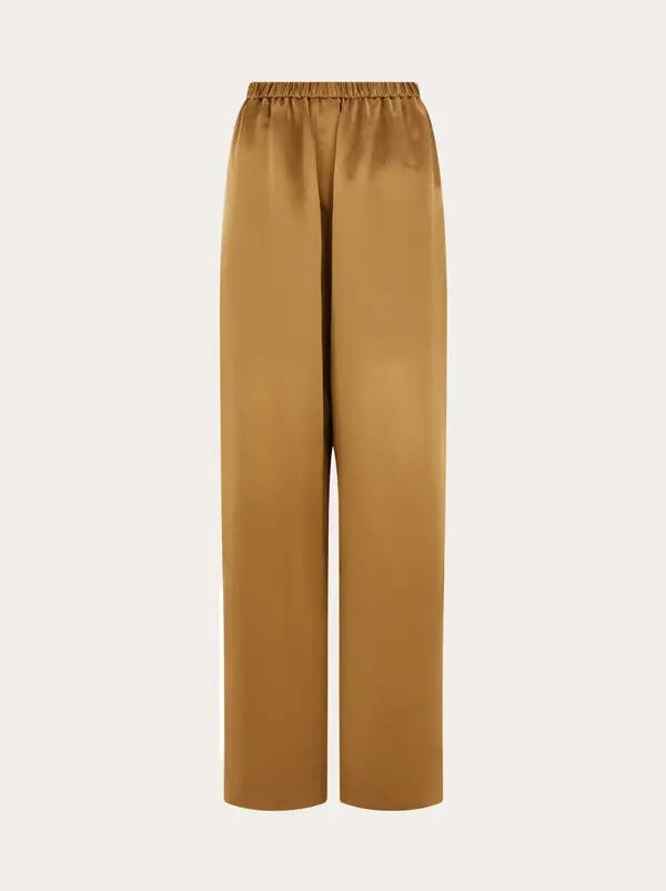 FERRAGAMO Satin Trouser - Beige