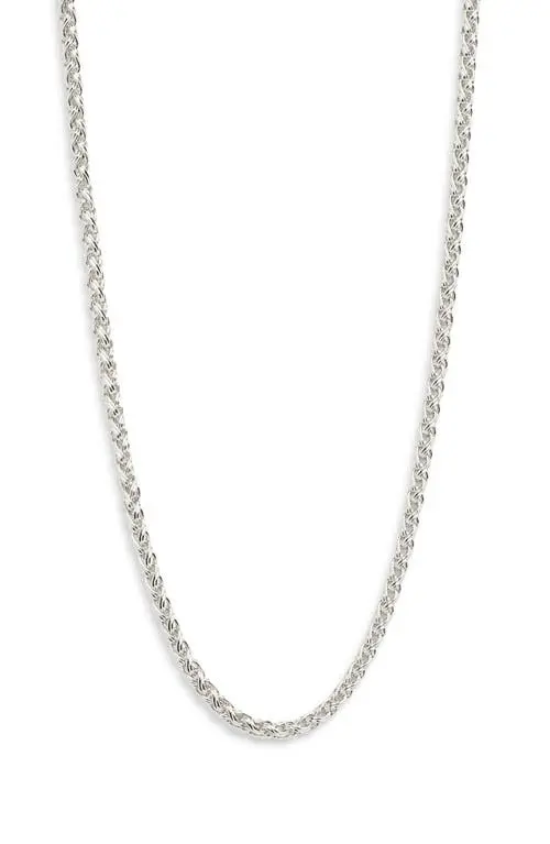 Nordstrom Demi Fine Wheat Chain Necklace - Sterling Silver Plated