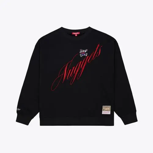 Mitchell & Ness Denver Nuggets Hardwood Classics Script Lightweight Sweatshirt