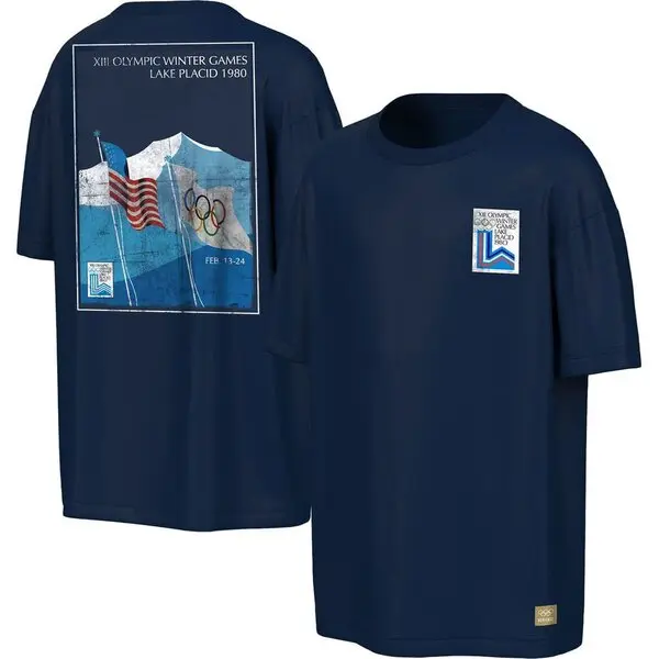 OUTERSTUFF Lake Placid 1980 Winter Olympics Mountain View T-shirt