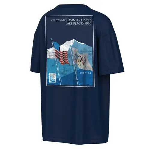 OUTERSTUFF Lake Placid 1980 Winter Olympics Mountain View T-shirt