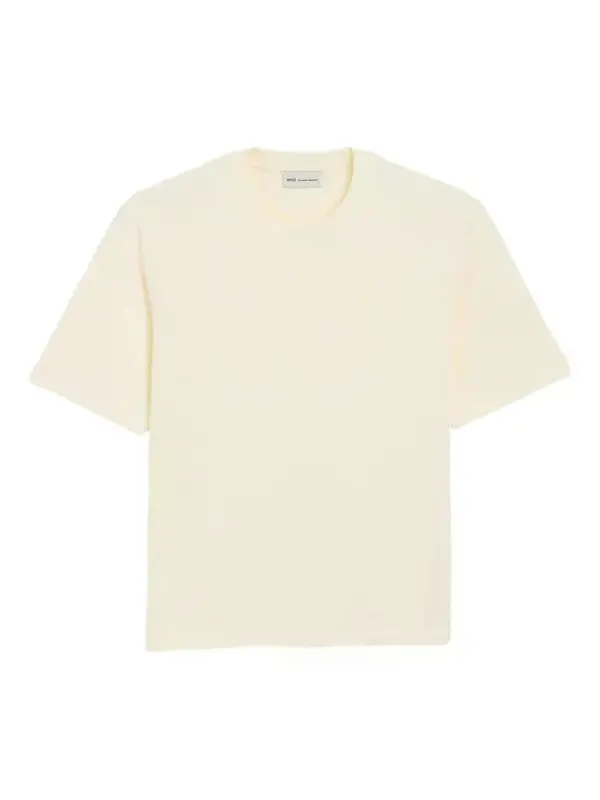 AMI Paris De Coeur Cotton T-shirt - Neutrals