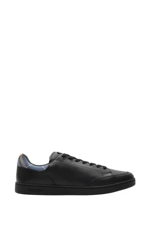 Burberry Leather Set Sneakers - Black/wave Blue