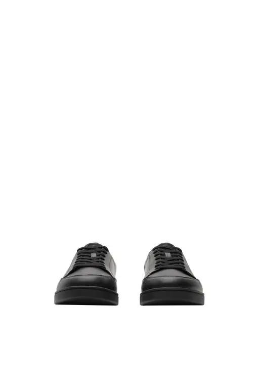 Burberry Leather Set Sneakers - Black/wave Blue