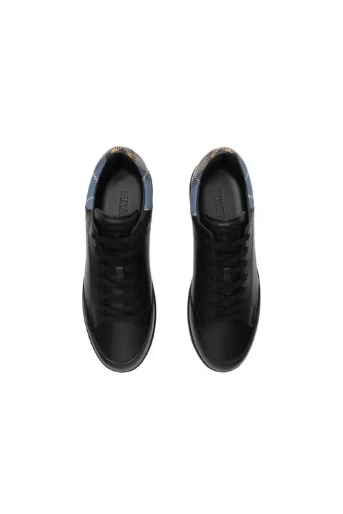 Burberry Leather Set Sneakers - Black/wave Blue