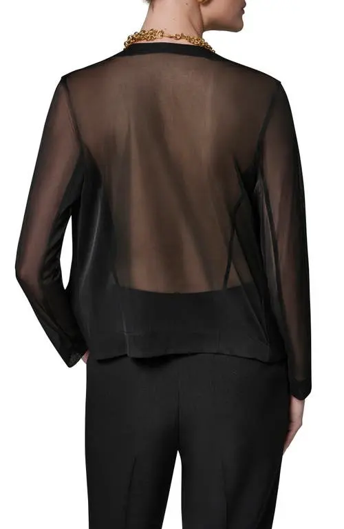 Donna Karan New York Sheer Contrast Jacket