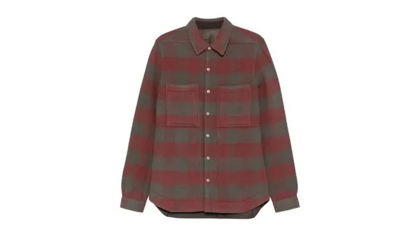 Rick Owens Wool Jumbo Plaid Outershirt