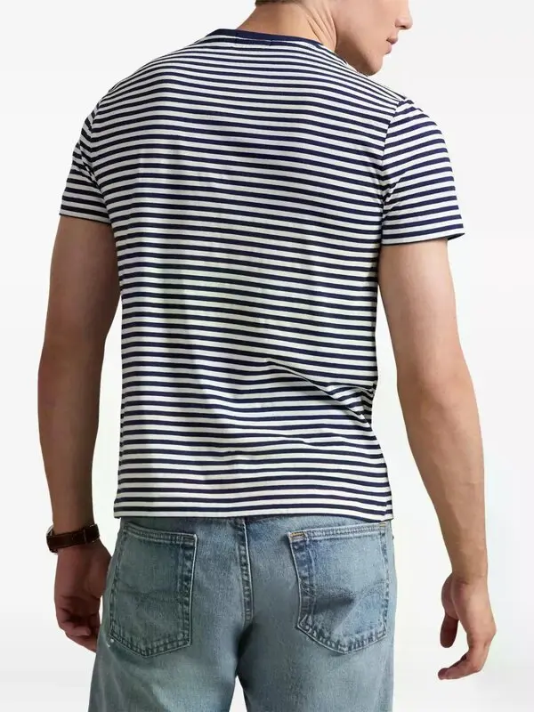 Polo Ralph Lauren Striped Embroidered Jersey T-shirt