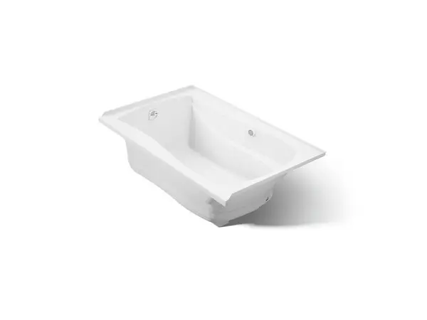 KOHLER Mariposa 60" X 36" Alcove Heated Bubblemassage Air Bath With Bask Heated Surface, Left Drain - One-color